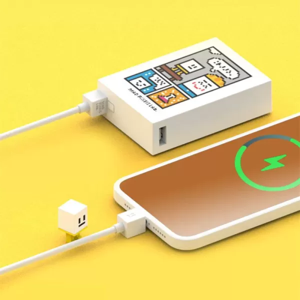 Mfish Mad Pixels Power Bank 10000mAh 20W PD+QC backup battery Pixels ...