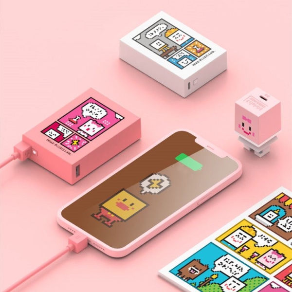 Mfish Mad Pixels Power Bank 10000mAh 20W PD+QC backup battery Pixels ...