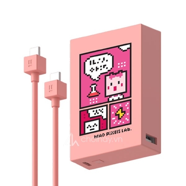 Mfish Mad Pixels Power Bank 10000mAh 20W PD+QC backup battery Pixels ...